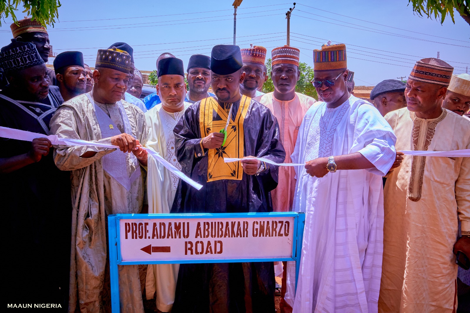 Prof. Gwarzo Inaugurates Road Named After Him in Gwarzo Town - Maryam ...