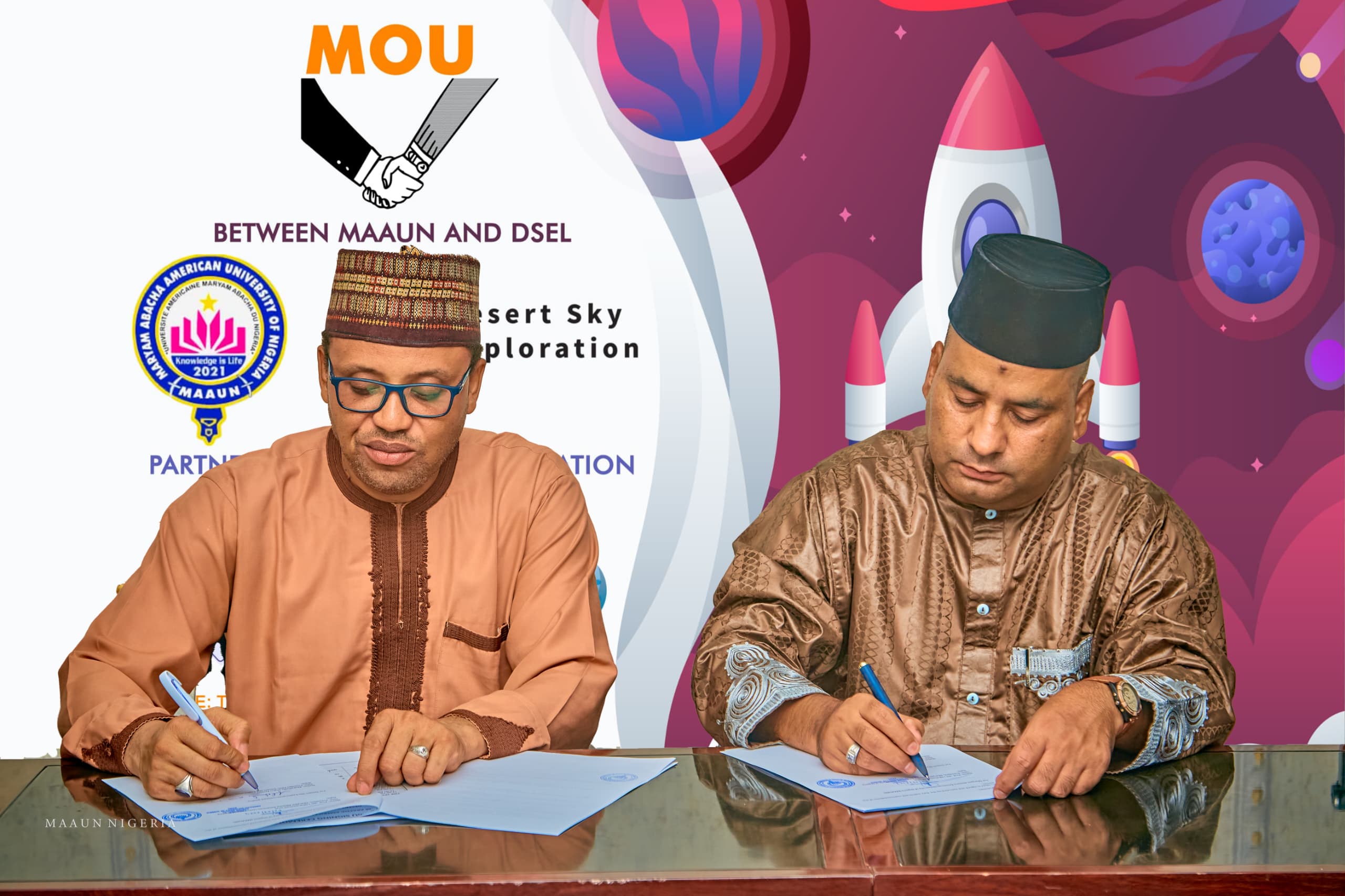 MAAUN, DSEL Sign MoU on Space Exploration - Maryam Abacha American ...